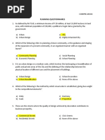 MCQS Town Planning | PDF | Urban Planning | Urbanization