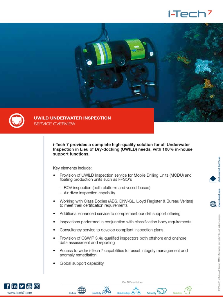 Uwild Underwater Inspection: Service Overview | PDF | Subsea ...