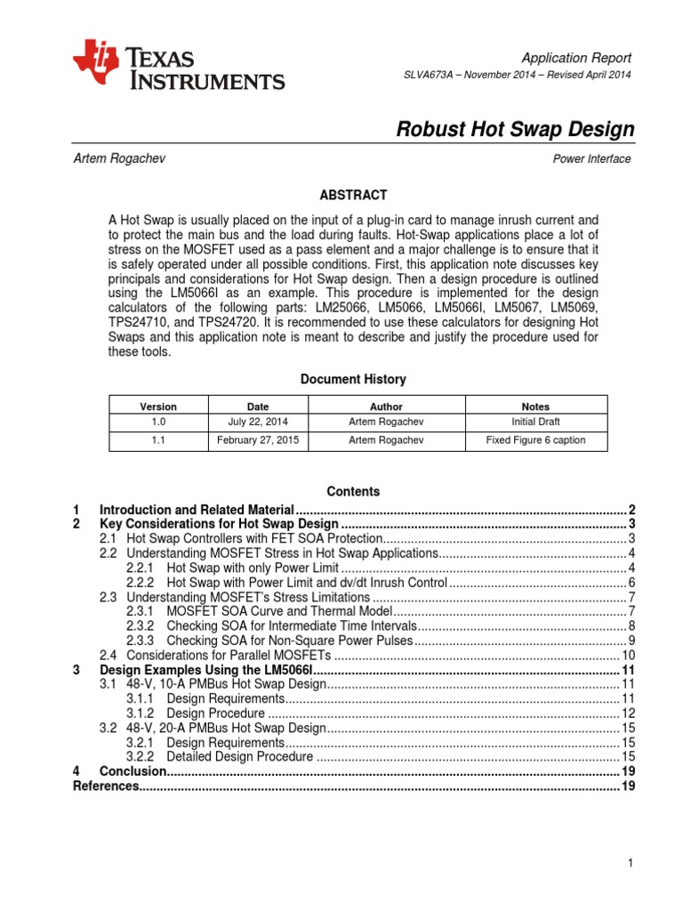 Hot Swappable 2 | PDF | Field Effect Transistor | Mosfet