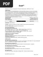 Bula do Extravon: Espalhante Adesivo | PDF | Pesticida | Inseticida