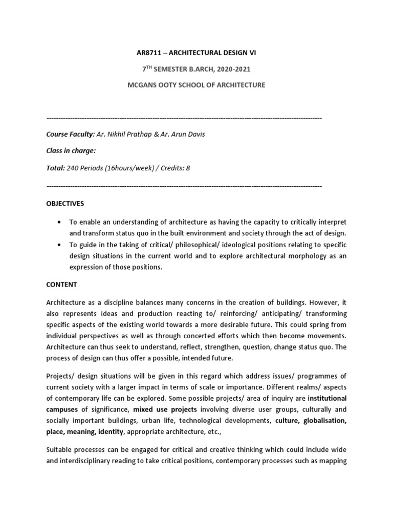 Campus Design Brief | PDF | Idea | Design