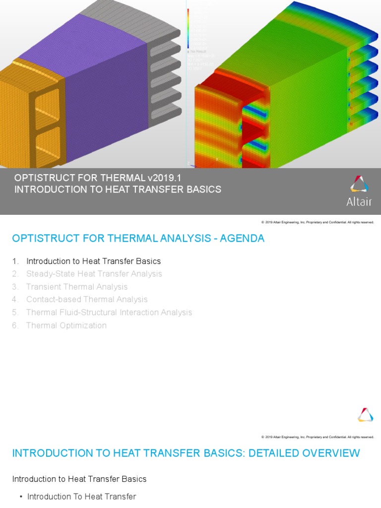 Introduction To Heat Transfer Basics On Altair | PDF | Heat Transfer ...