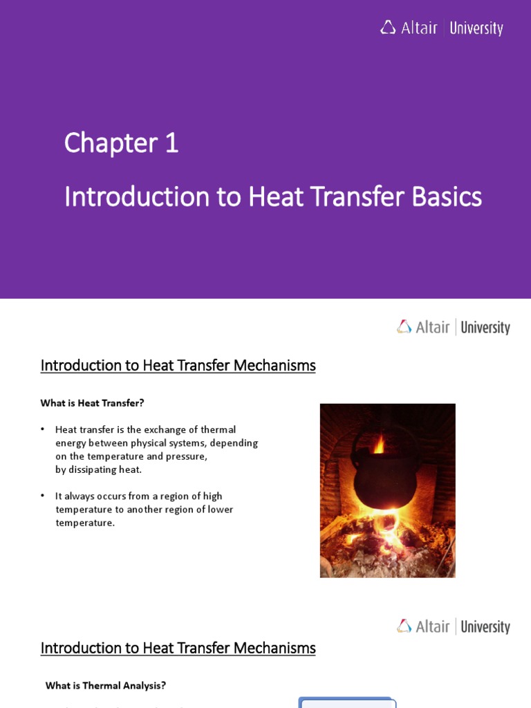 Heat Transfer Basics & Analysis Guide | PDF | Heat Transfer | Thermal ...