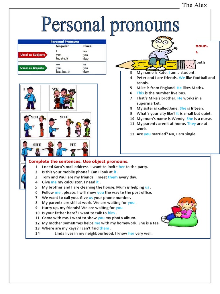Act 1 - Unit 1 - Personal Pronouns | PDF