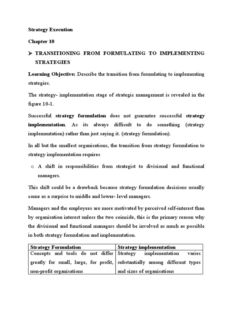 Strategic Notes | PDF | Organizational Structure | Strategic Management