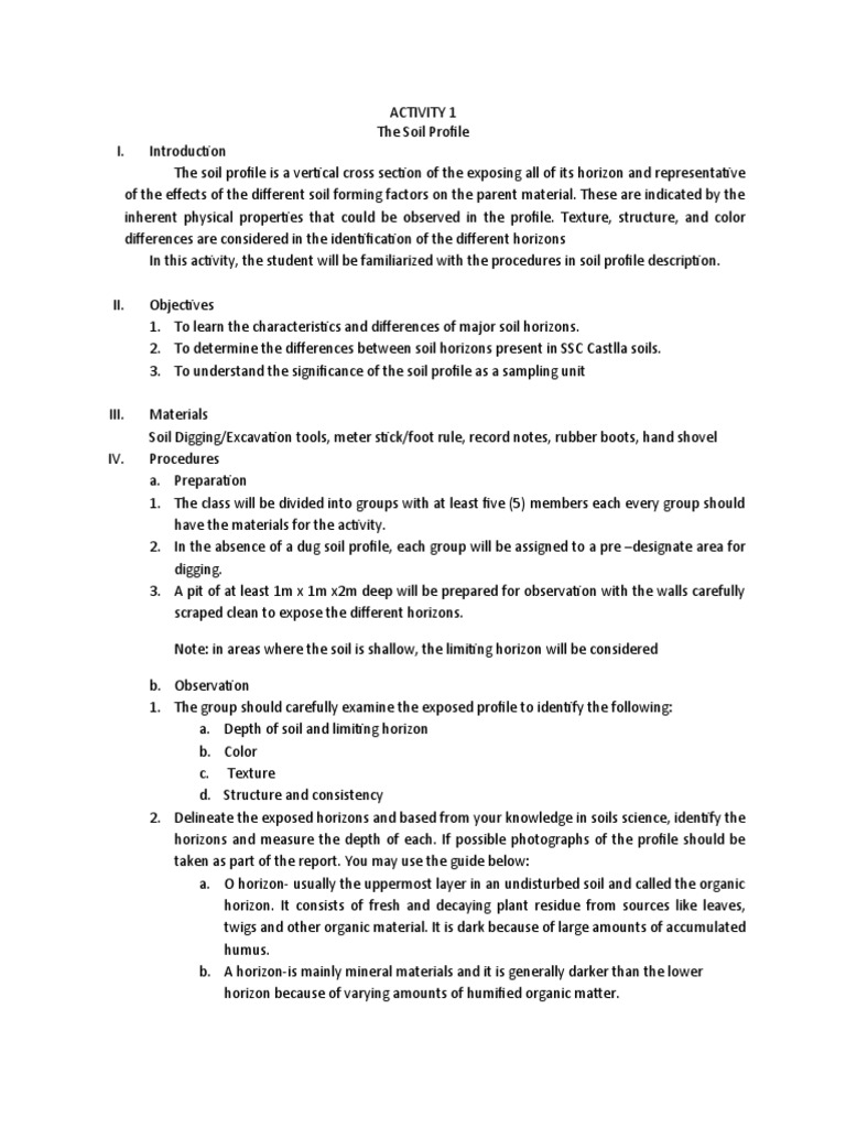 Soil Profile | PDF | Earth Sciences | Geomorphology