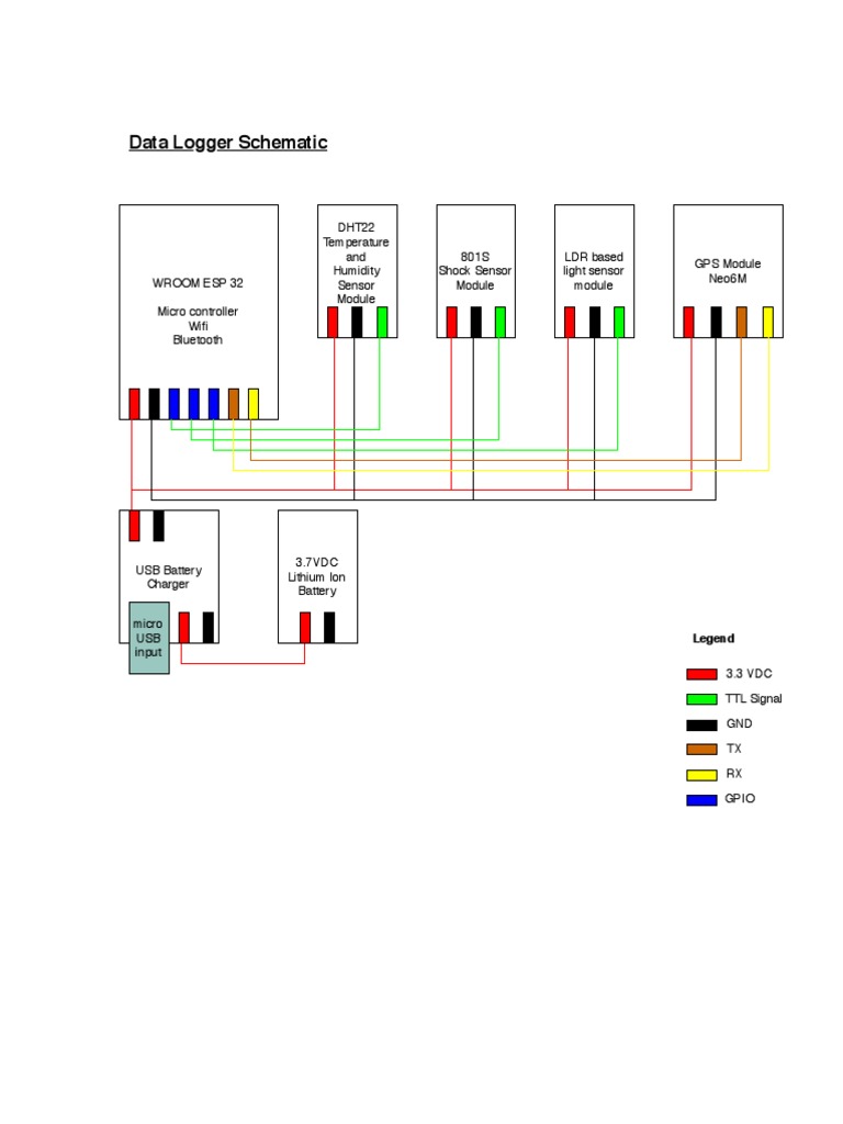 Data Logger Schematic V 0 1 | PDF