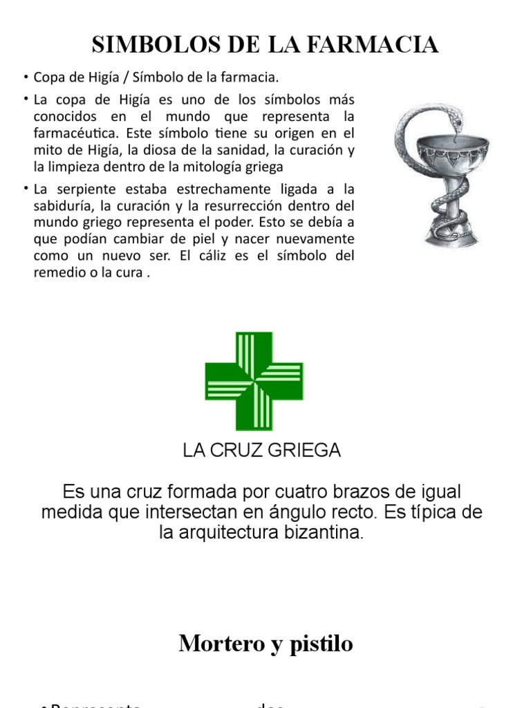 Simbolos de La Farmacia y Otras Definiciones Clase 1 y 2 | PDF ...