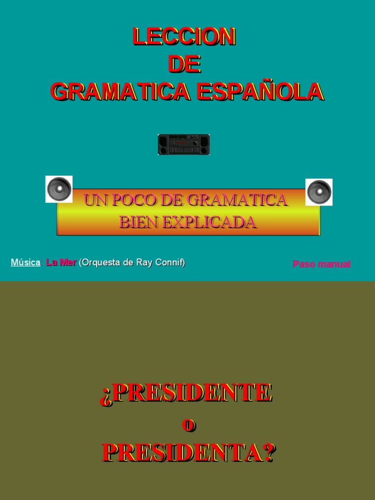 Gramatica y Lengua (LECCION) La Mer | PDF | Verbo | Idiomas