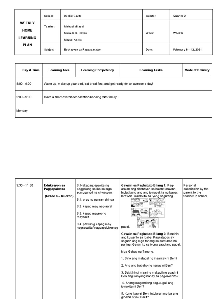 ESP 4 - Session 5 - HLP Template | PDF
