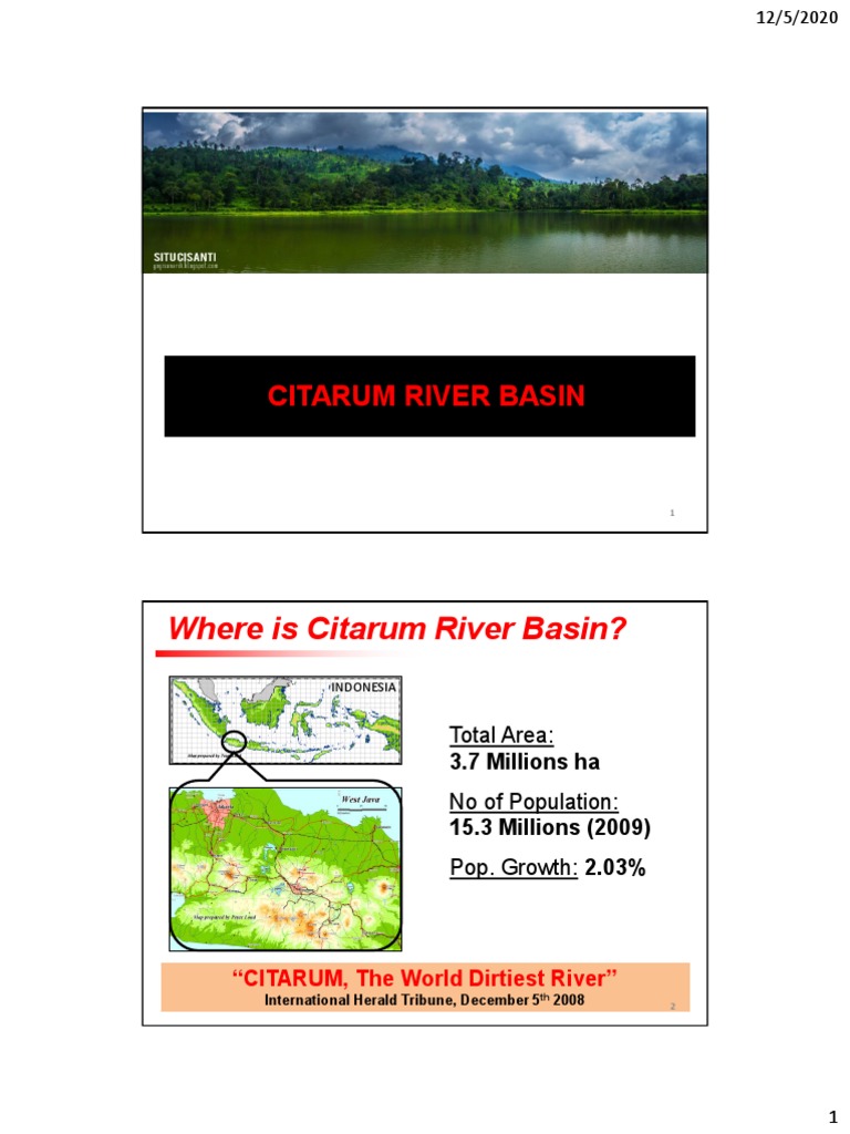 Citarum River-3 | PDF | Sanitation | Wastewater