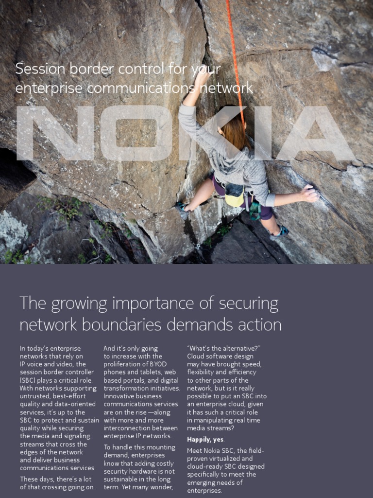 Nokia SBC For Enterprise Brochure EN | PDF | Cloud Computing | Web ...