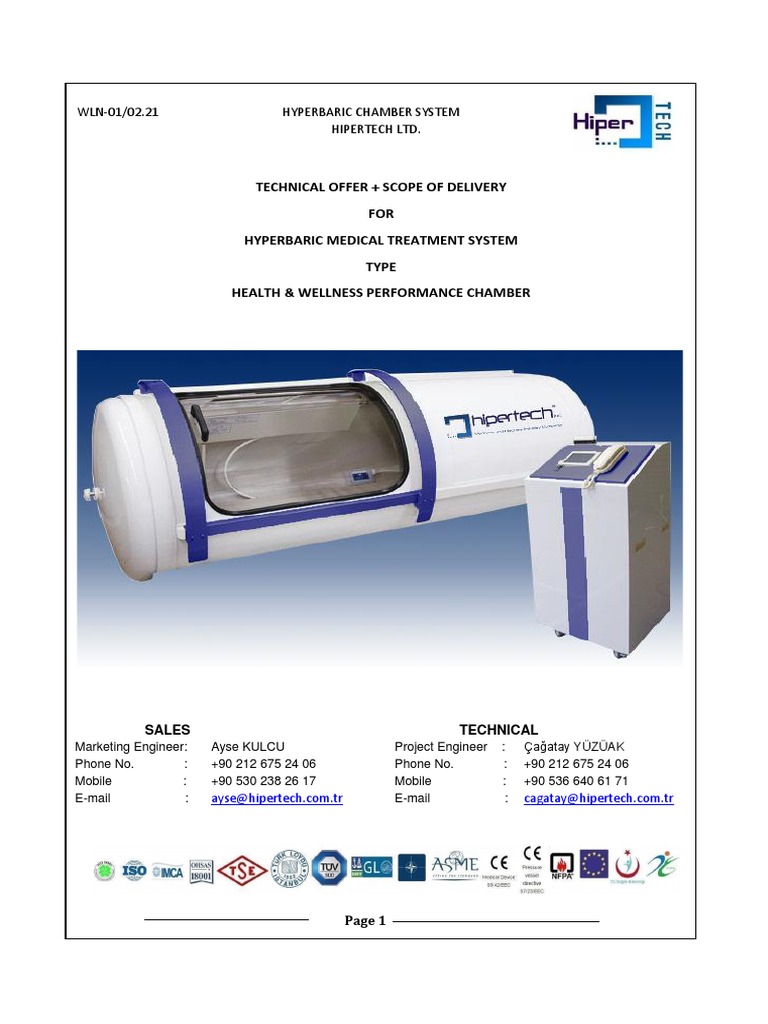Hipertech Hyperbaric Chamber Overview | PDF | Nature