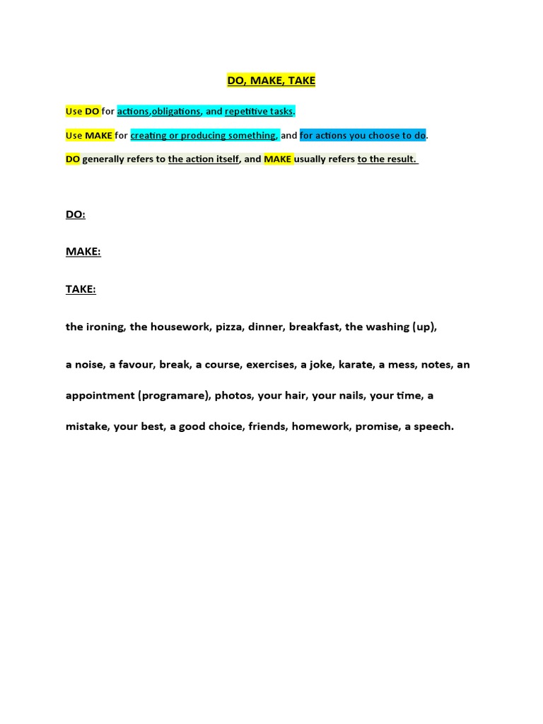 Make Do Take | PDF | Language Arts & Discipline | Self-Improvement