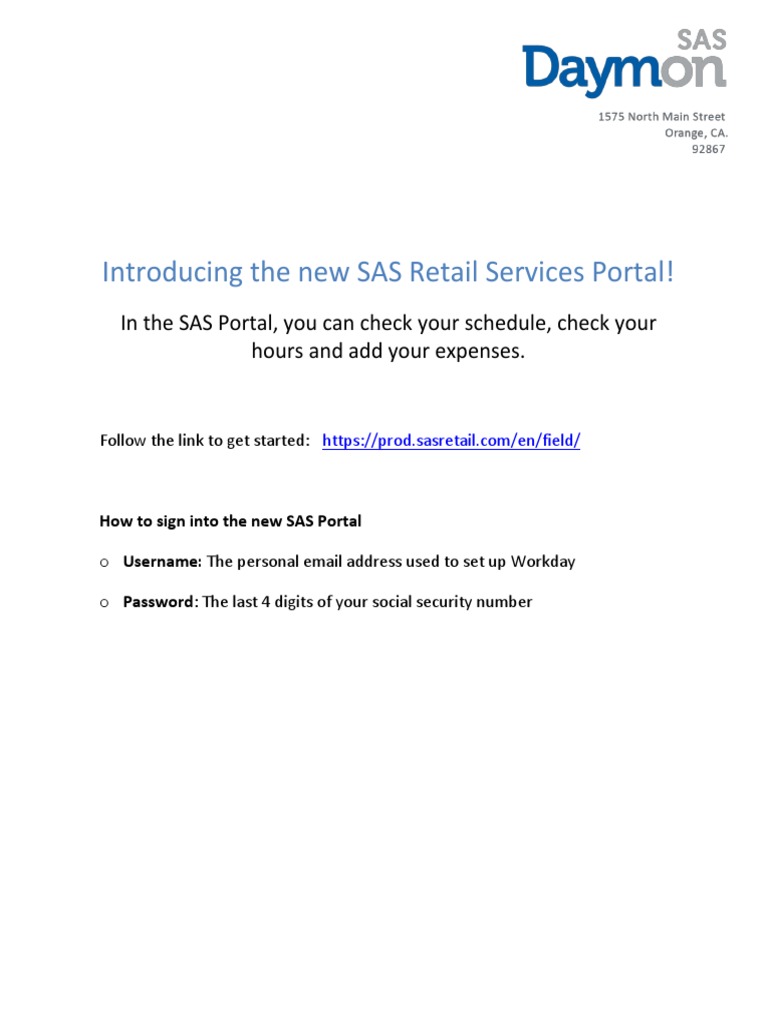 SAS Portal Set Up | PDF