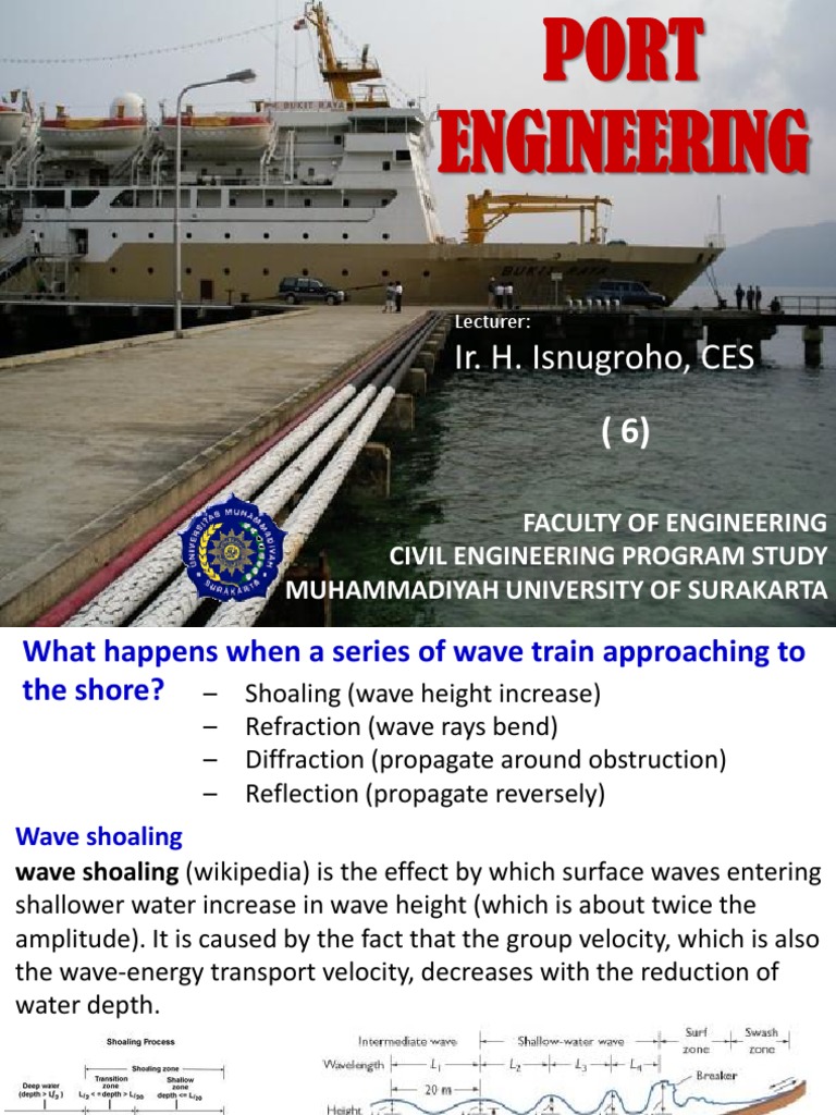 Port Engineering-06 | PDF | Waves | Diffraction