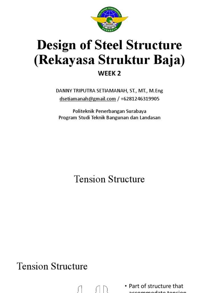 Design of Steel Structure (Rekayasa Struktur Baja) : Week 2 | PDF ...