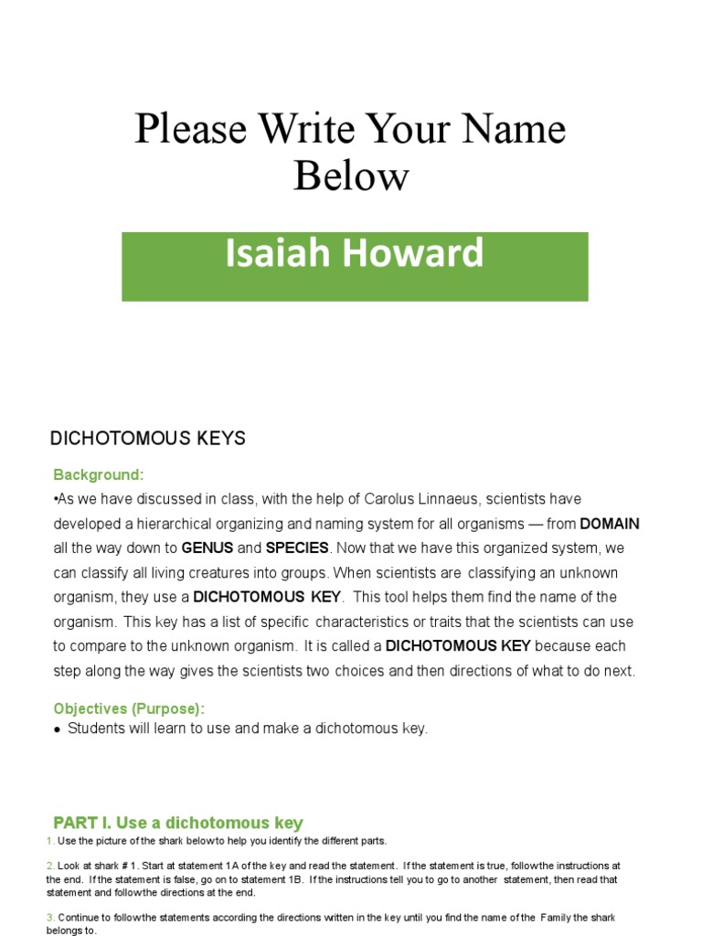 Bio Lab - Fish Classification | PDF