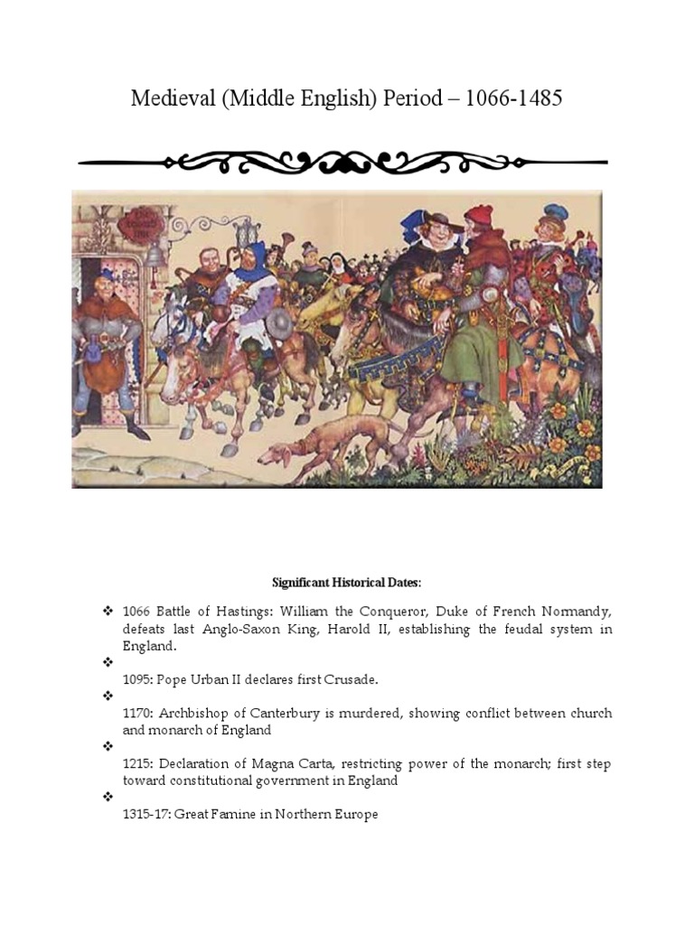 The Rise and Fall of Medieval England: A Summary of Significant ...