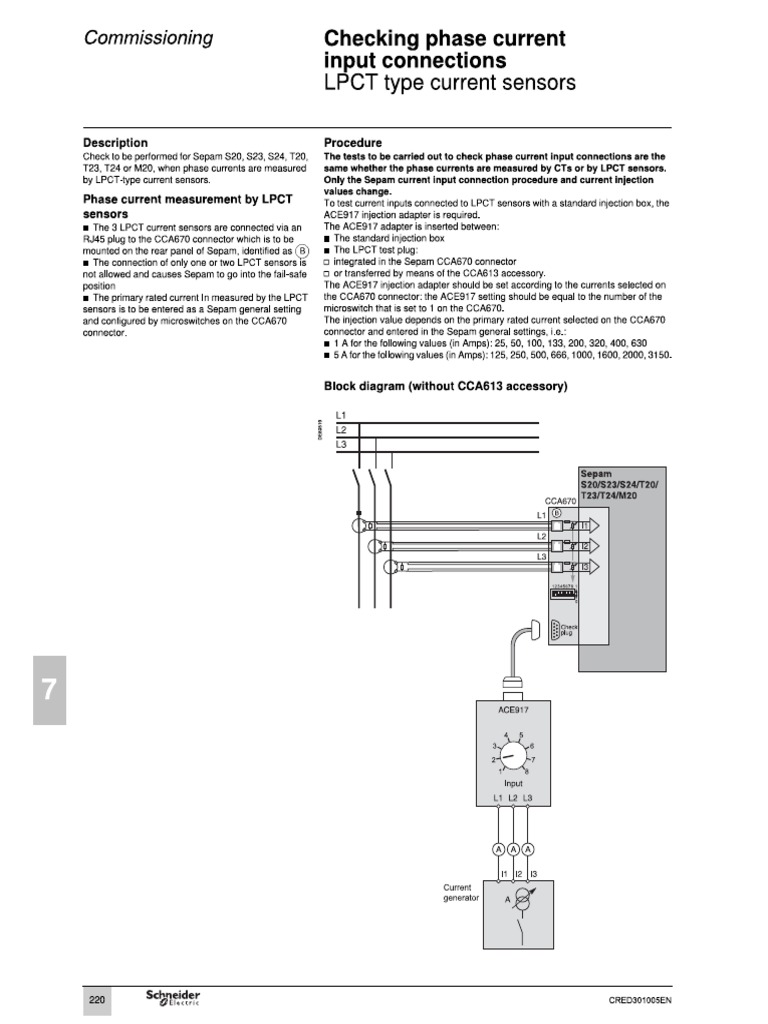 Manual Sepam Series20 en - PDF Prueba LPCT | PDF