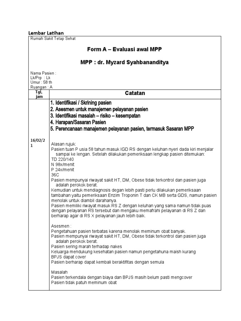 Lembar Latihan Form A - MPP - Myzard | PDF