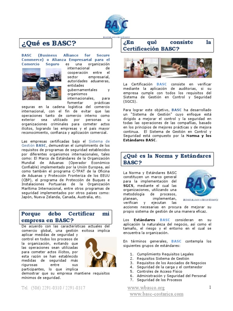Qué Es BASC | PDF | Auditoría | aduana