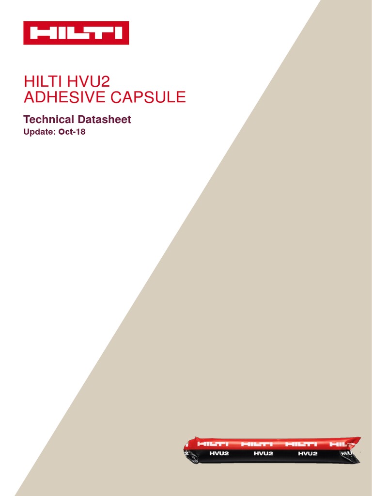 HVU2 Technical Information | PDF | Galvanization | Screw