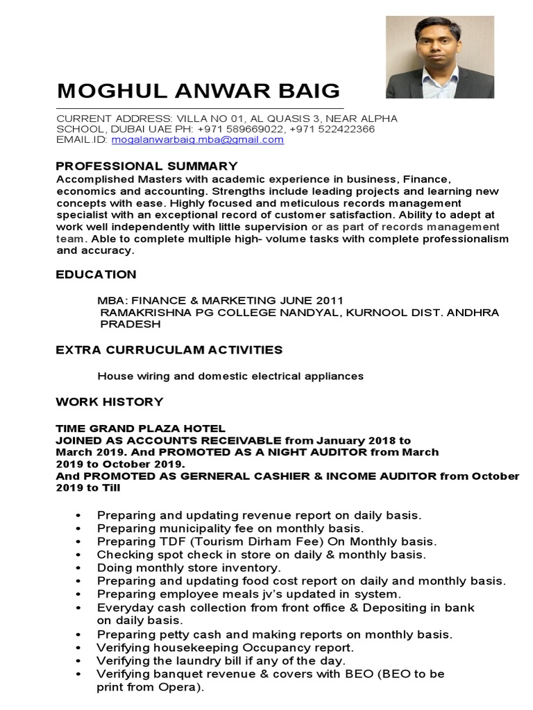 Finance & Accounting Specialist Resume | PDF | Bookkeeping | Accounting ...