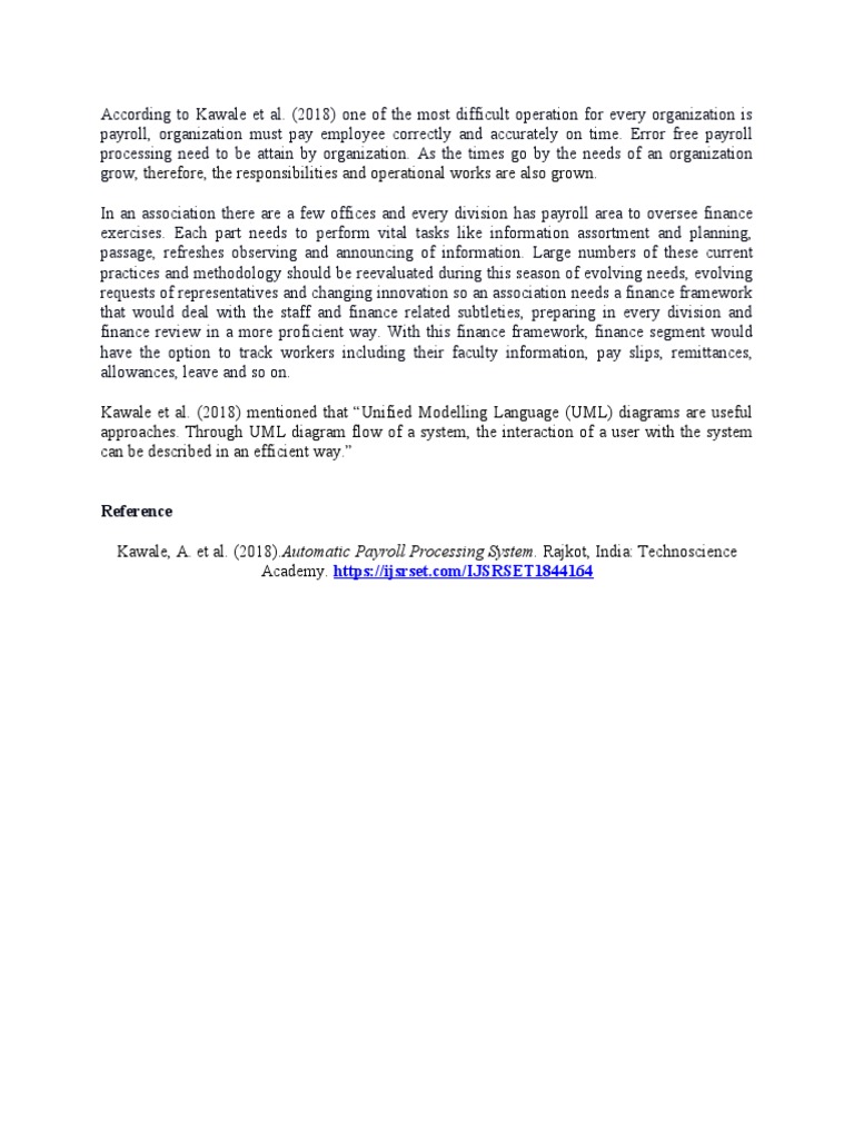 RRL With References | PDF | Payroll | Unified Modeling Language