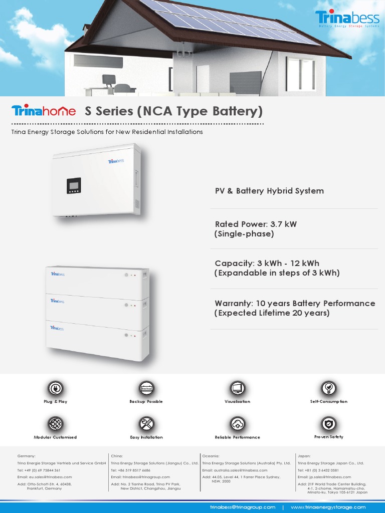 Trina Bess Hybrid Inverter | PDF | Alternating Current | Energy Storage