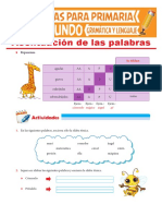 Palabras Terminadas en - Ción/ - Sión | PDF