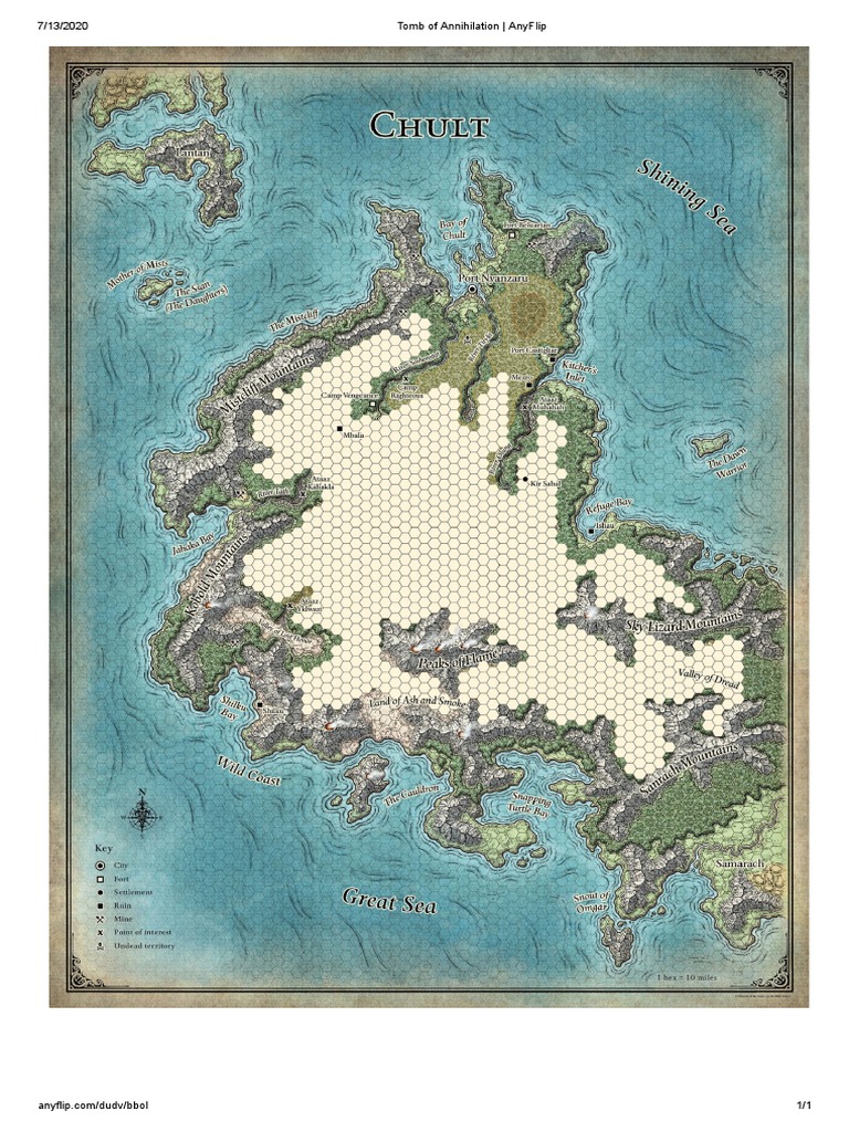 Tomb of Annihilation - Blank Map | PDF