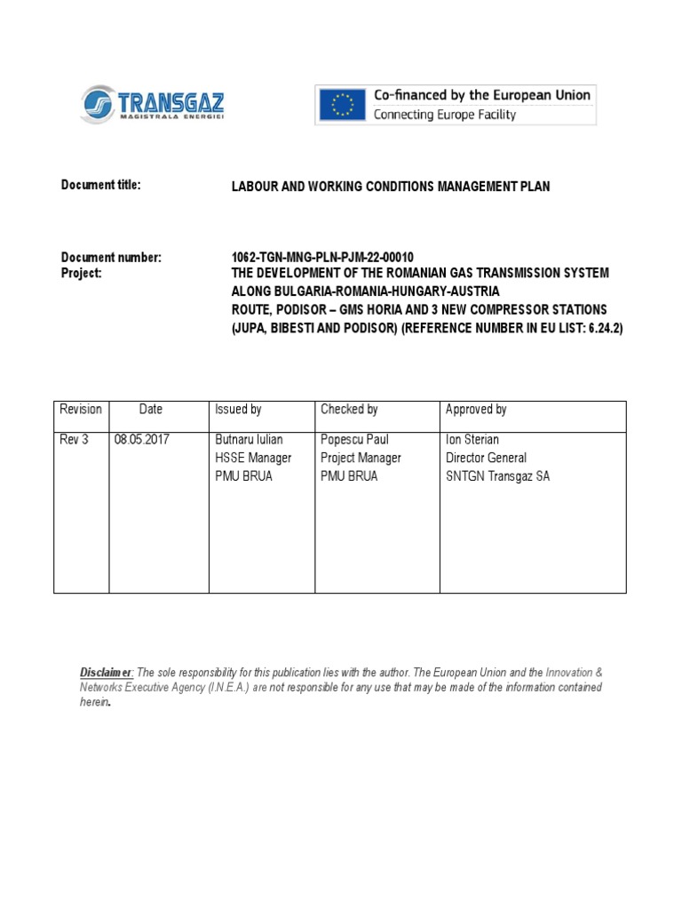 Labour Management Plan Overview | PDF | Employment | Emergency Management