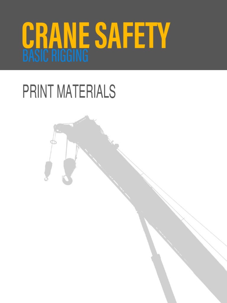 Basic Rigging Print Materials2 | PDF | Rope | Crane (Machine)