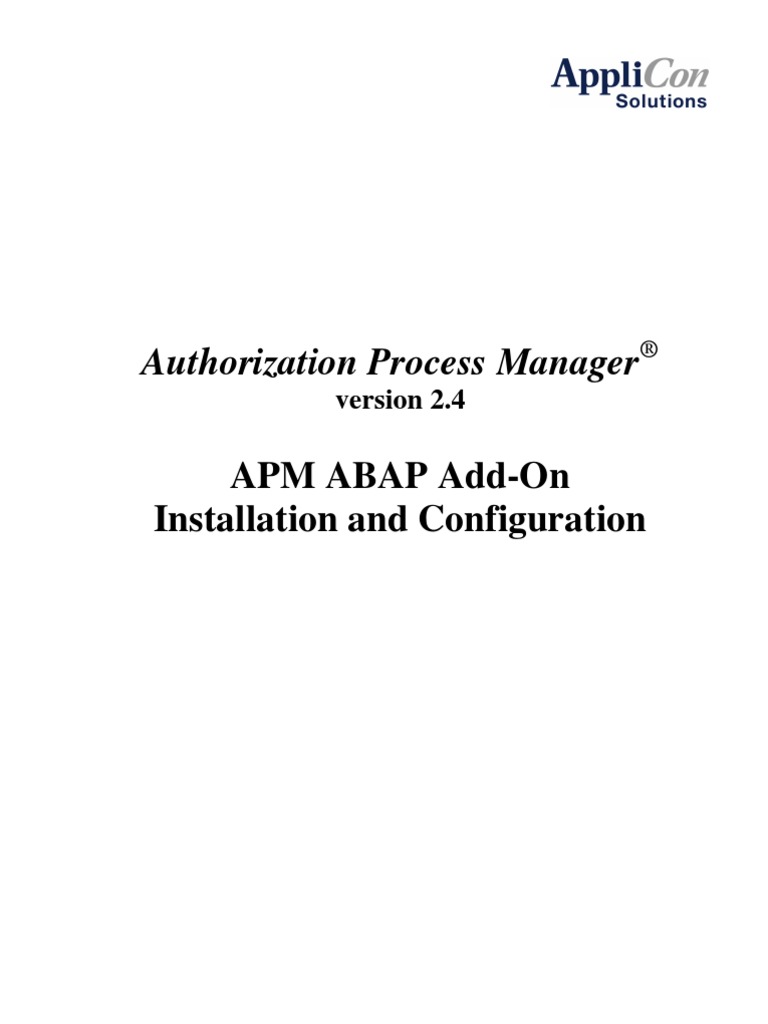 APM v2.4 ABAP Add-On Installation | PDF | Transport Layer Security | Public Key Certificate