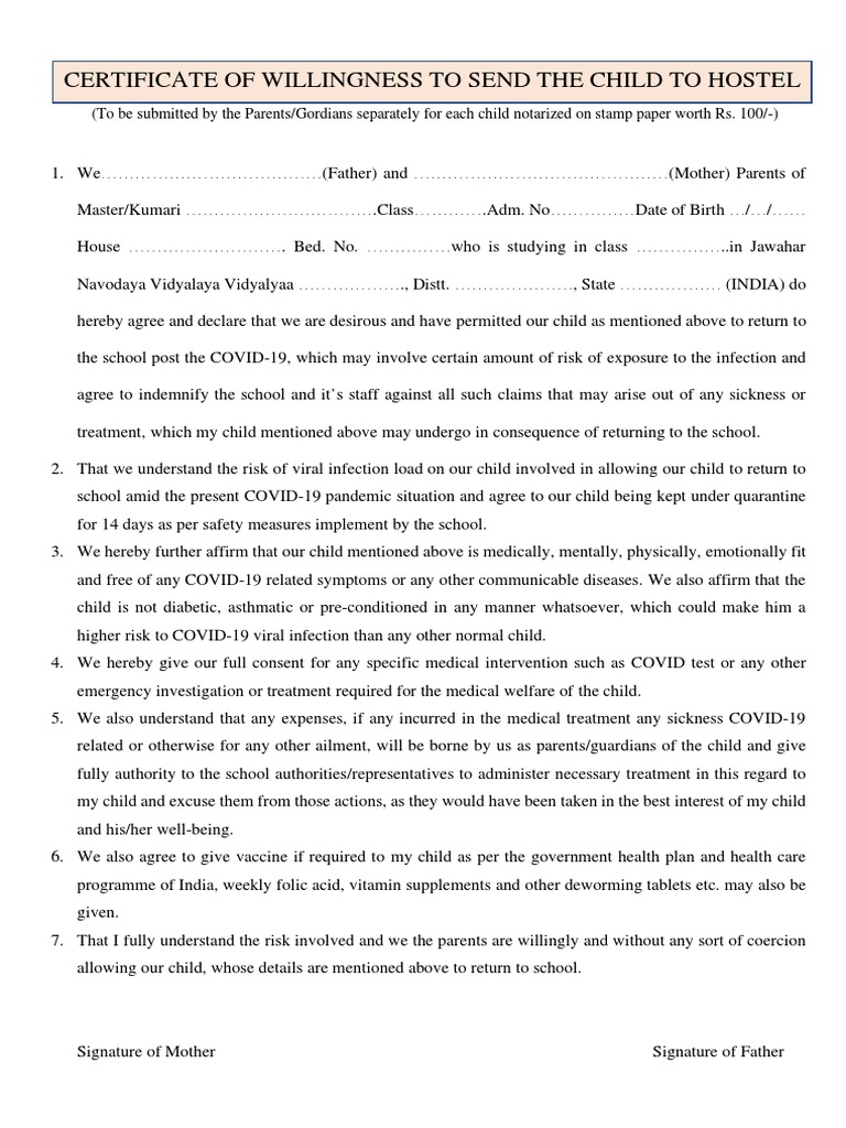 Certificate of Willingness | PDF | Infection | Epidemiology