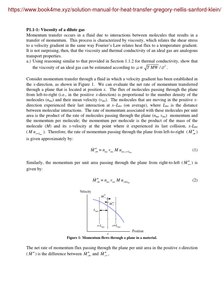 Heat Transfer Manual | PDF | Gases | Viscosity