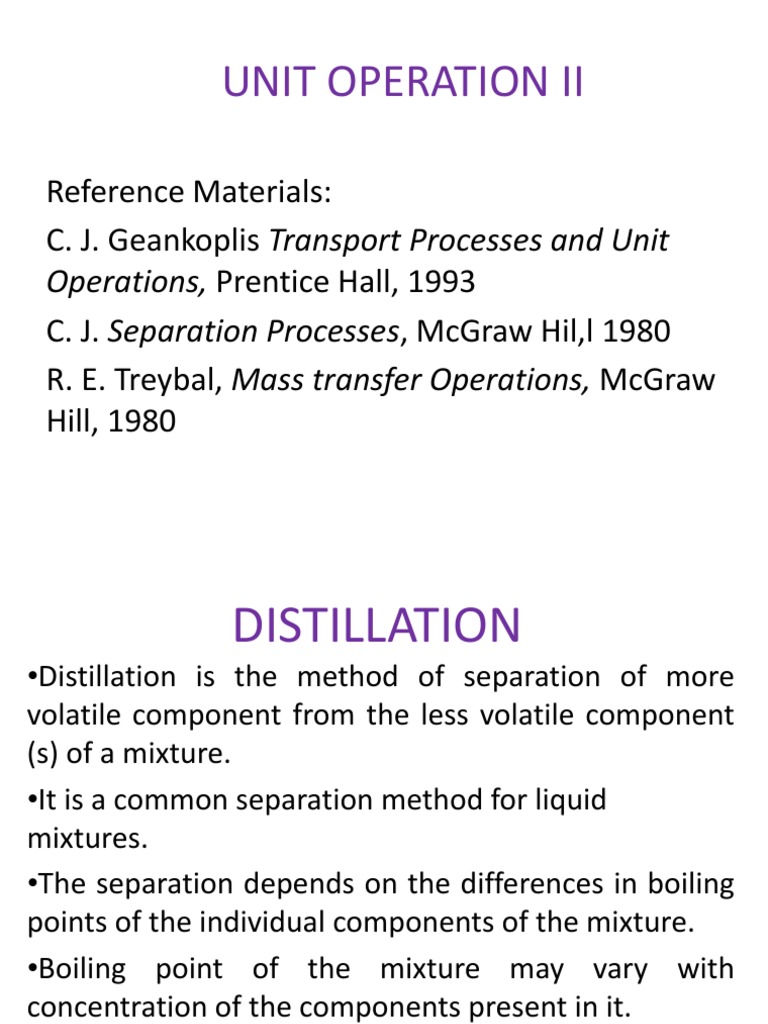 Distillation I | PDF | Distillation | Gases