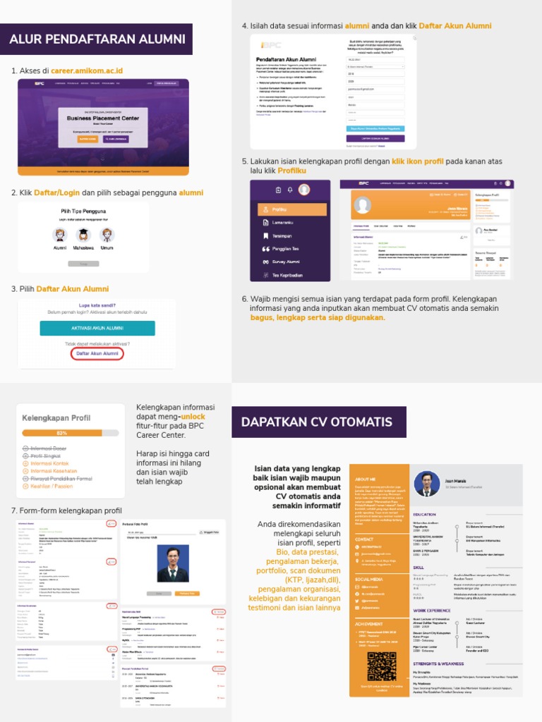 Booklet Pendaftaran BPC AMIKOM - Alumni Dan Mahasiswa V0 | PDF