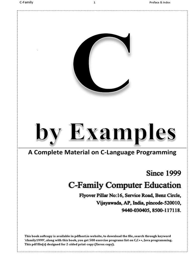 C Language by Example (23-2-2021) | PDF | Division (Mathematics ...