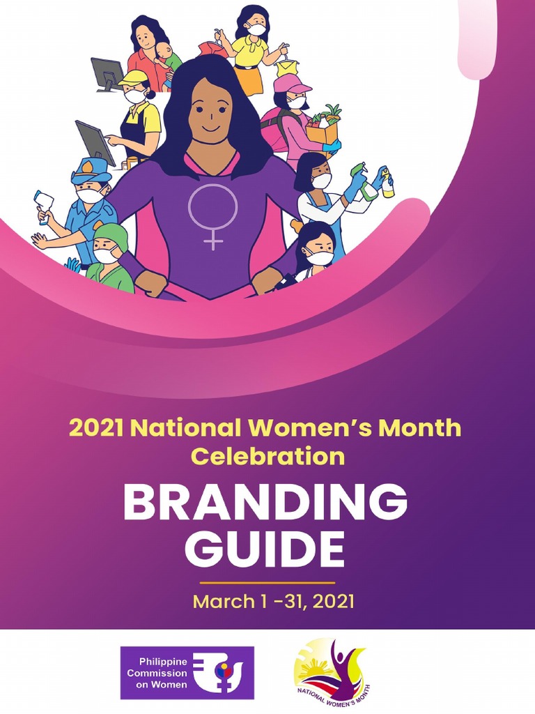2021 Women's Month Logo Guidelines | PDF | Logos | Typography