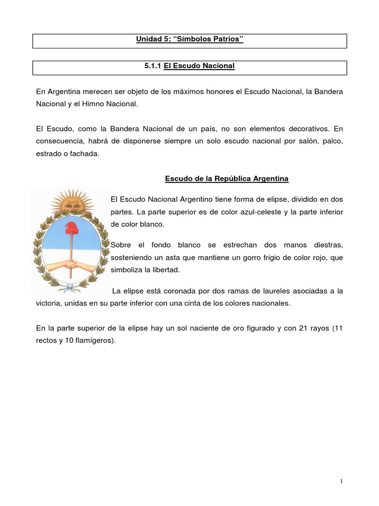 Símbolos Patrios 1 | PDF | Símbolos nacionales | Los símbolos