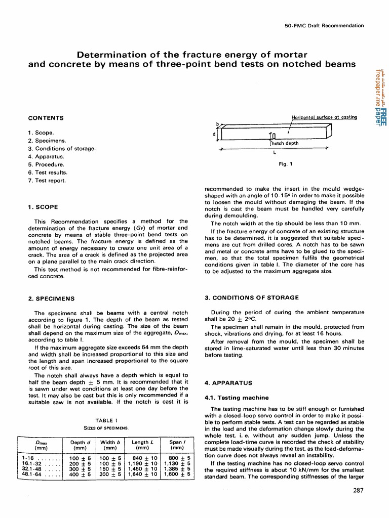Rilem TC50 | PDF | Fracture | Deformation (Engineering)