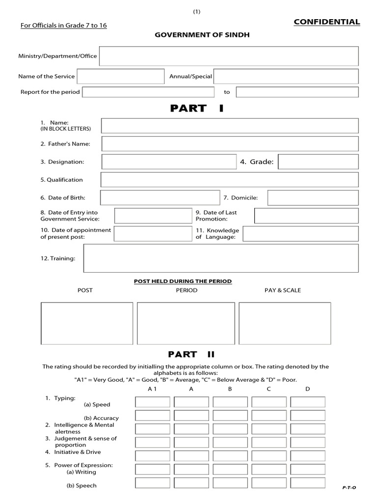 ACR Form Guidelines for Government Employees | PDF | Performance ...