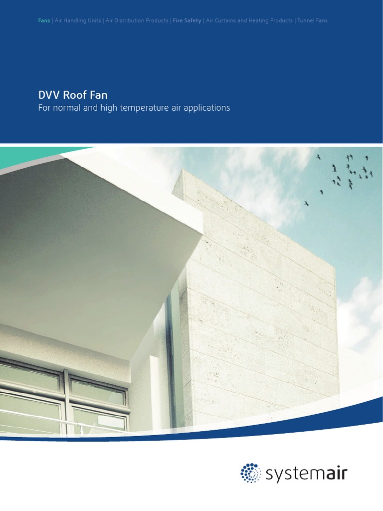Systemair Catalogue - Roof Fan DVV | PDF | Physical Quantities ...