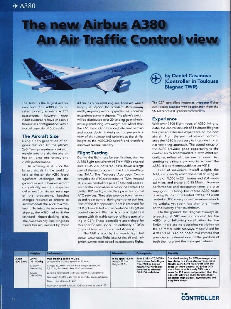 The New Airbus A380 | PDF