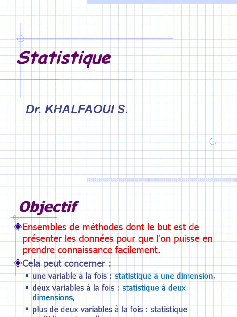 Cours Statistique | PDF | Statistiques | Écart type