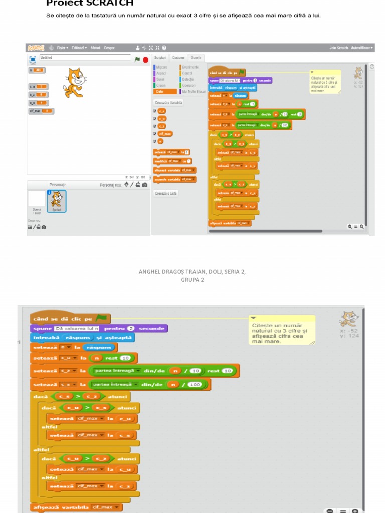 Proiect Scratch | PDF