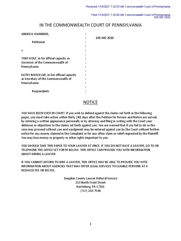 Amended Petition For Review | PDF | U.S. State | Fourteenth Amendment ...