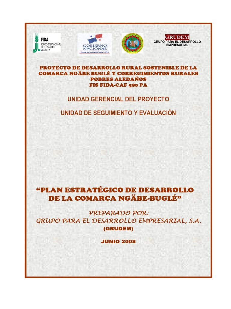 Plan Estrategico de La Comarca Ngobe Bugle 1 | PDF | Clima | Roca (geología)